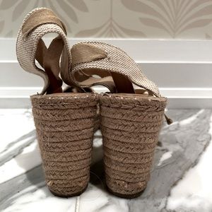 Zara | Shoes | Raffia Espadrilles By Zara Worn 3 Times Wrap Around ...